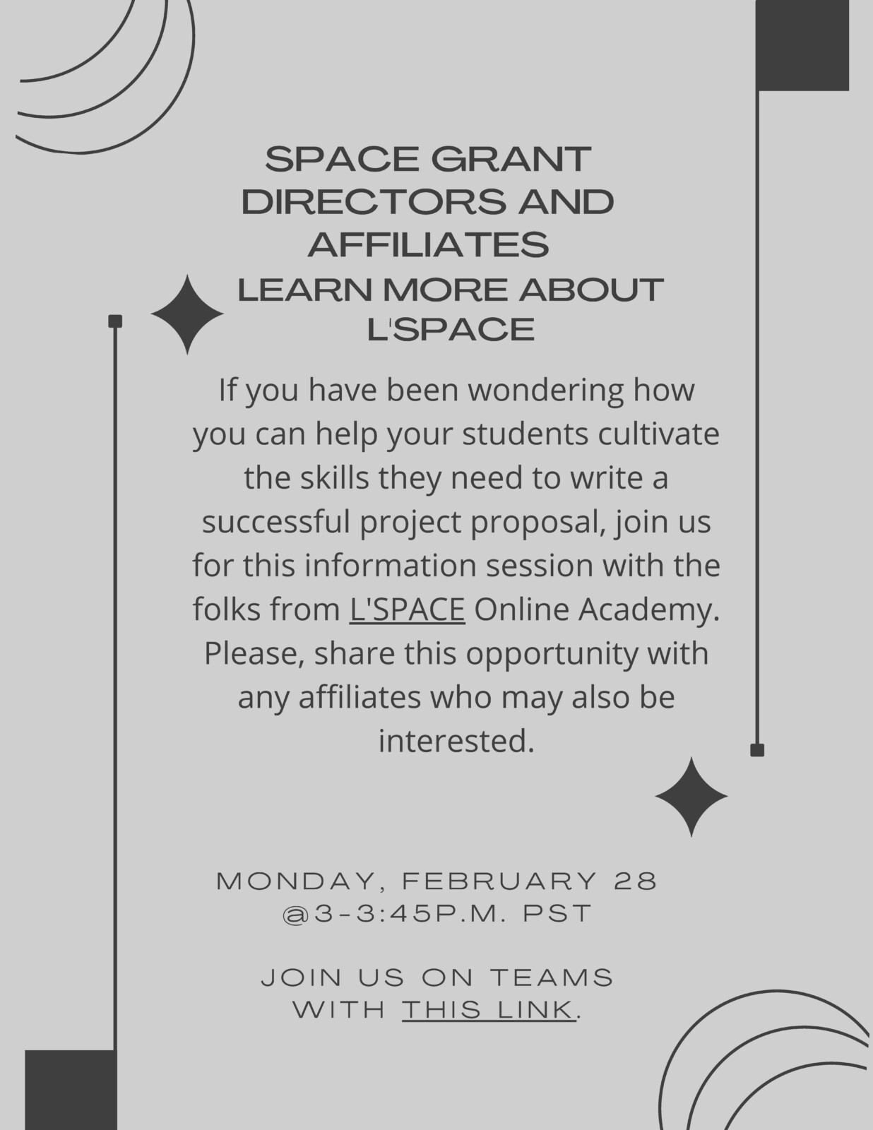 Project Proposal Writing Information Session - Nevada Nasa Programs