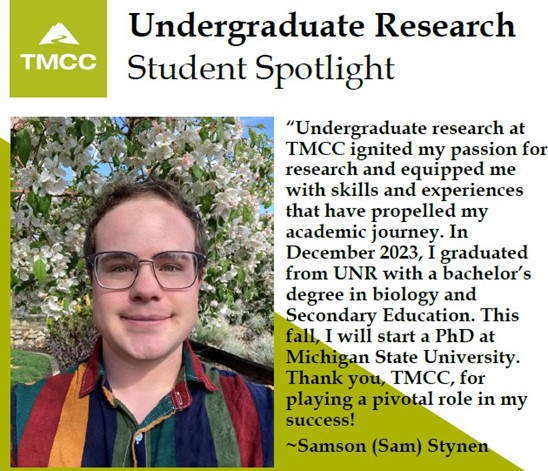 Undergraduate Research Student Spotlight: Samson Stynen - Nevada Nasa ...